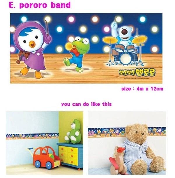 Cassey Boutique: Pororo Wall Sticker, Switch Cover, Banner Wall Sticker