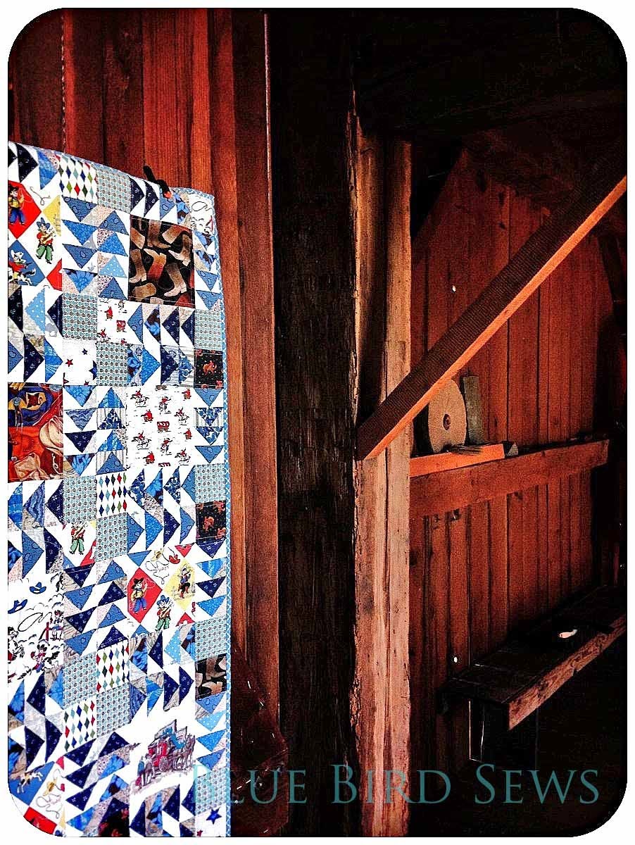 Blue Bird Sews: Finished Quilt: Cowboy Wild Goose Chase