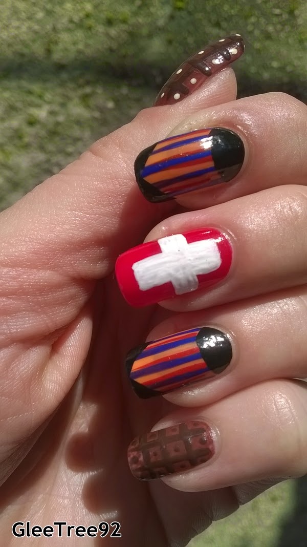 GleeTree92: World Cup Nails 2014. - SWITZERLAND!