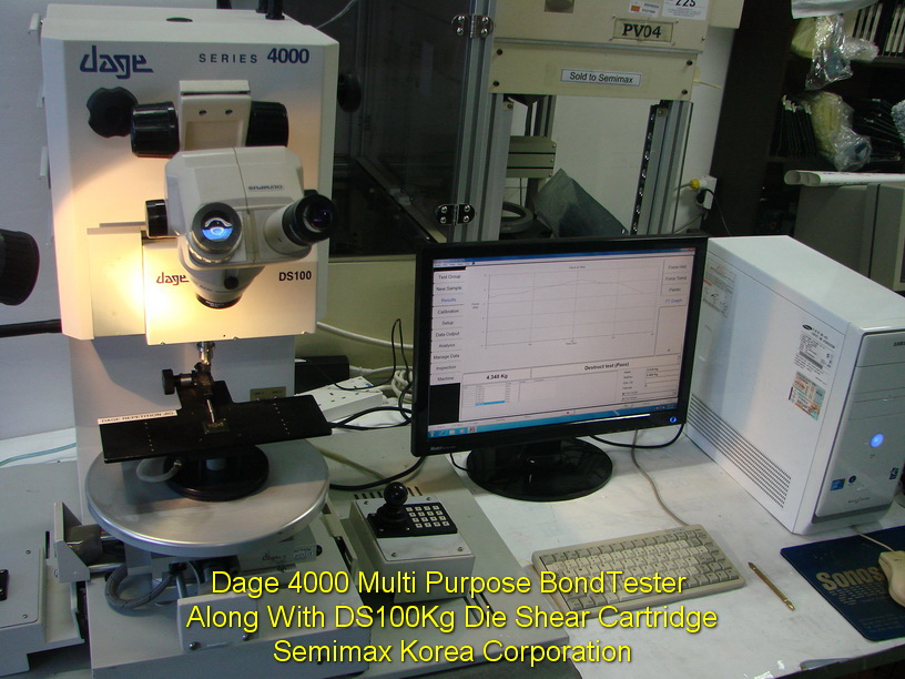 Semiconductor Equipment: Dage 4000 Multi Purpose Bondtester along with ...