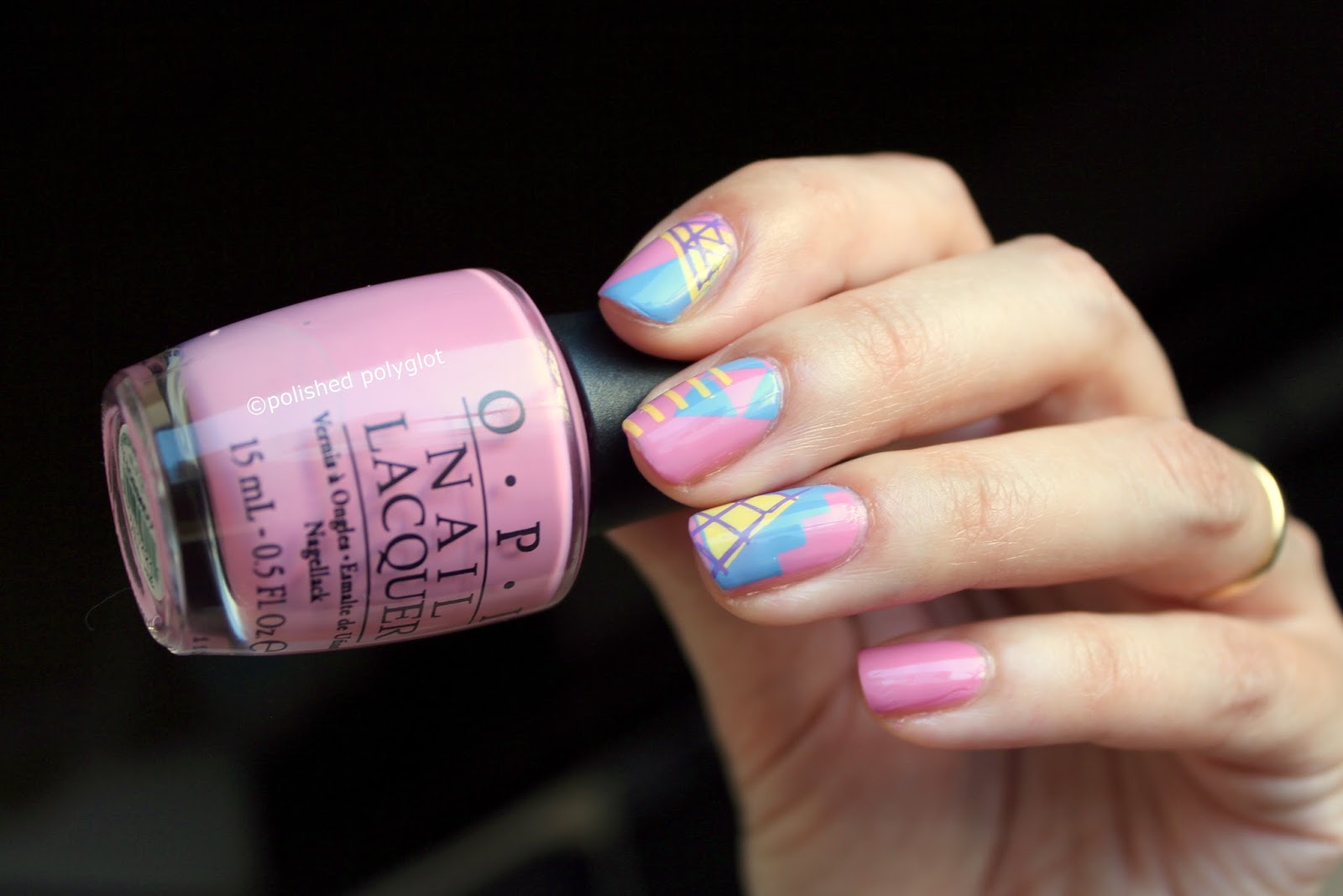 Nail art │Designs for short nails: geometric shapes / Polished Polyglot