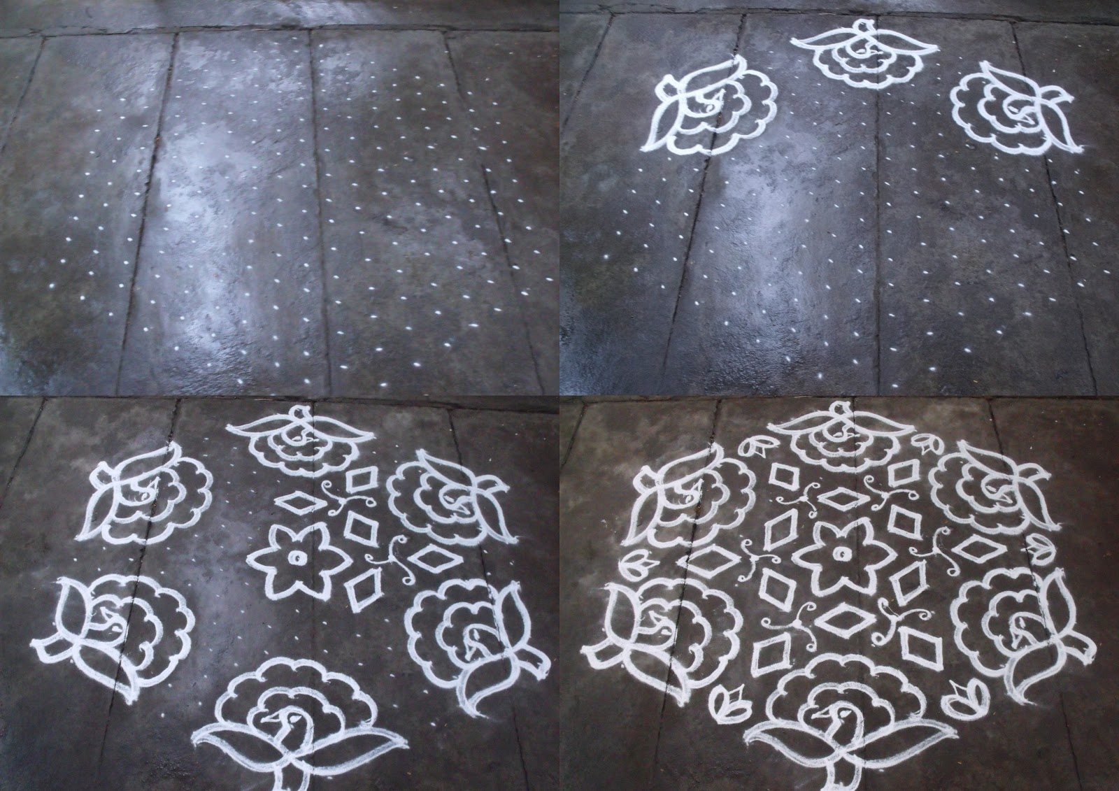Rangoli designs/Kolam: S.No. 75 :- 17-9 pulli kolam - interlaced dots ...