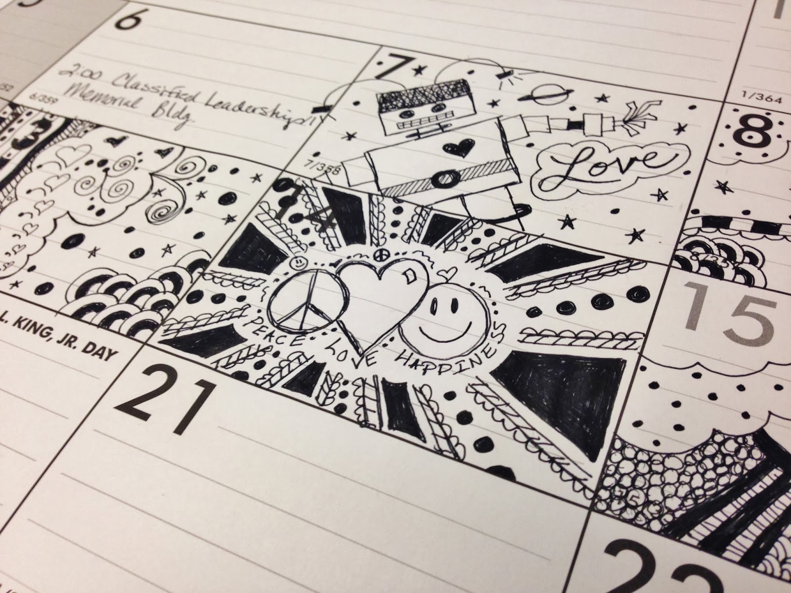 planet clare: January doodles