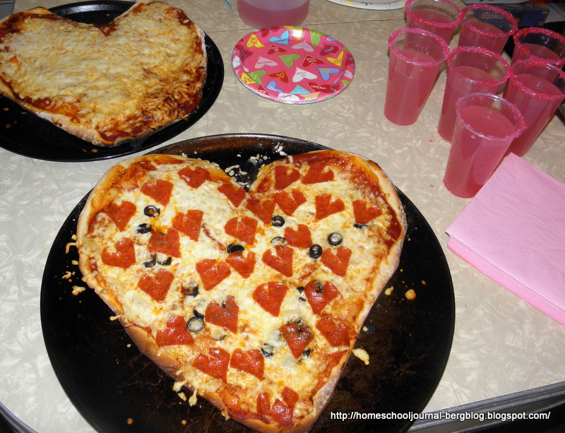 Household Ways: Heart Pizza and Pink Lemonade for Saint Valentine's Day