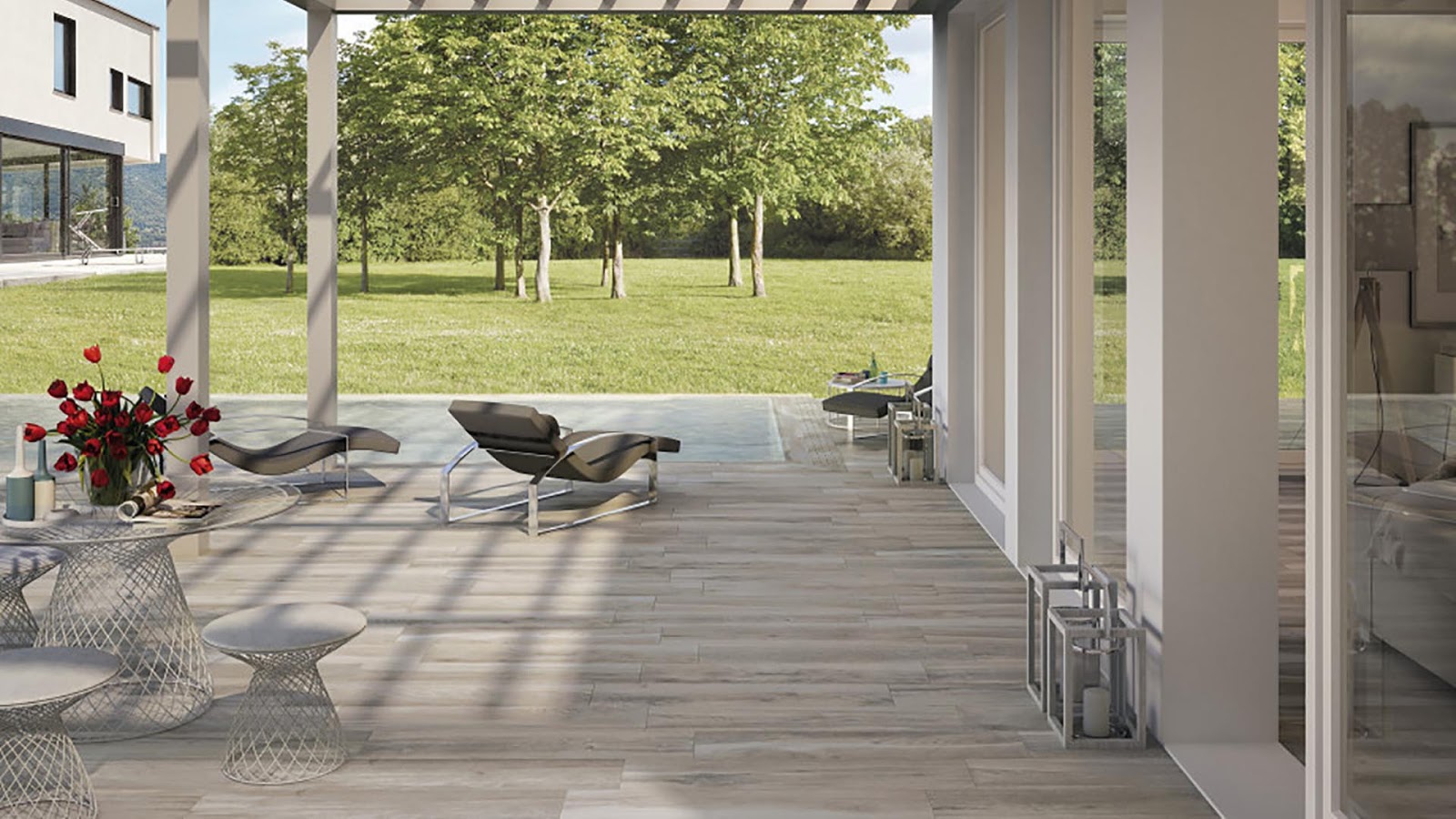 Wood finish floor tiles of Fincibec Group | Floor & Wall Tiles Design Ideas