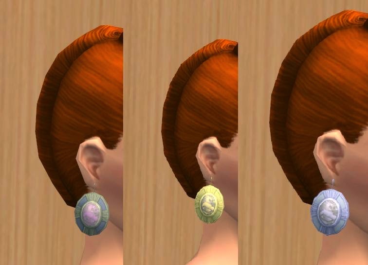 TheNinthWaveSims: The Sims 2 - TS3 Supernatural Cameo Earrings For The ...