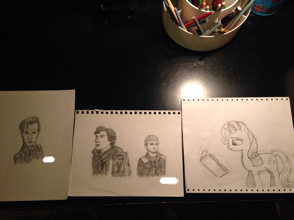 Drawn To Writing: Fandom Drawings