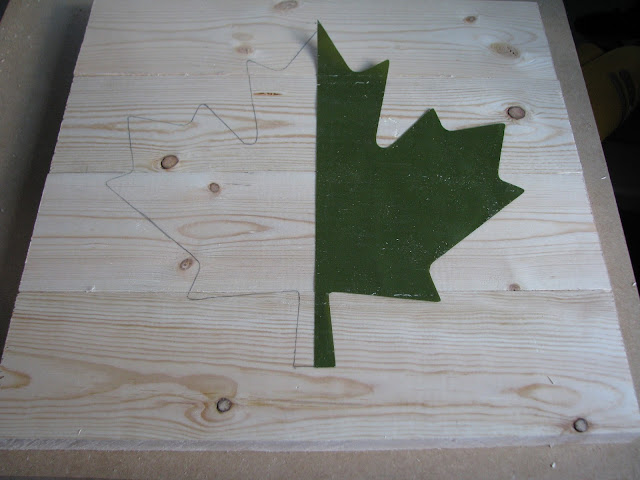 My So-Called DIY Blog: DIY Maple Leaf Wood Art (Happy Canada Day!)