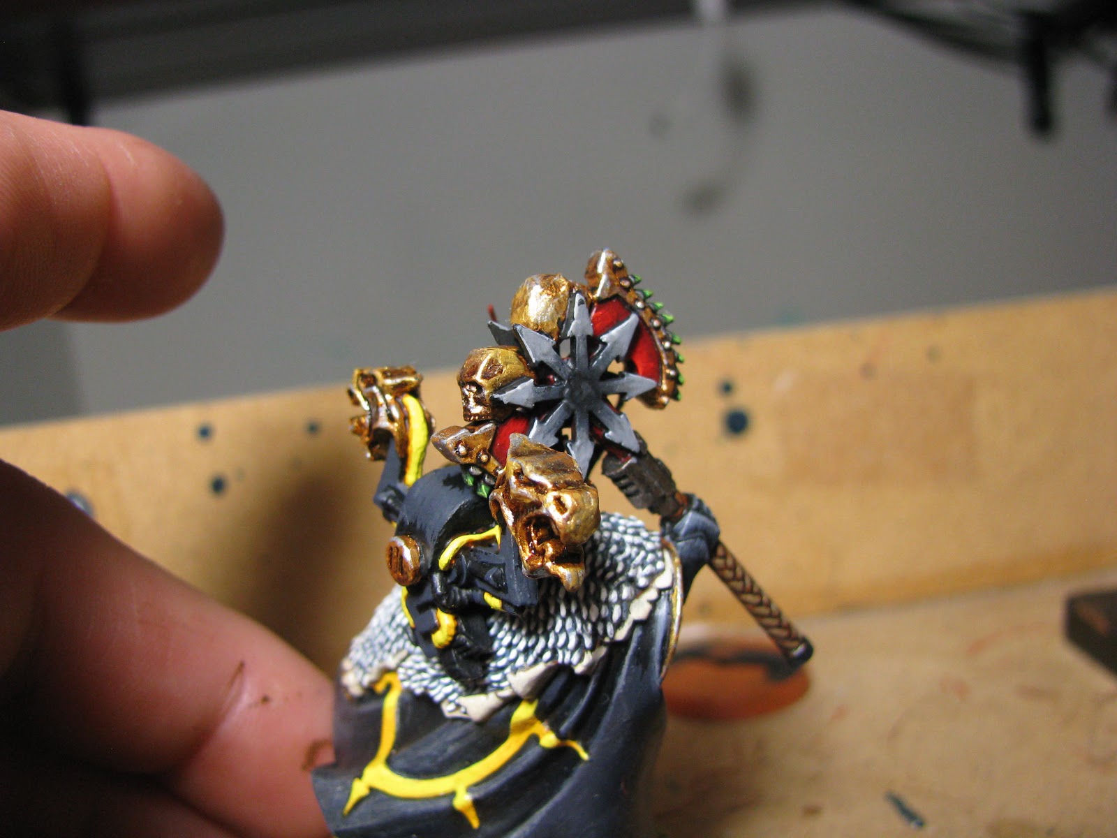 The Blackest of Mattes: "counts as," Kharn / spikey bits contest entry