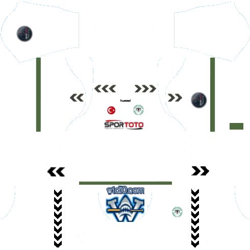 Konyaspor Dream League 2018/17 Yeni Sezon Forma Kits ve Logo (DLS18 ...