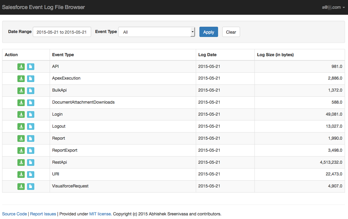 Salesforce Hacker Download Event Log Files Using The Elf Browser