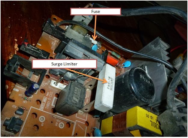 electronics repair made easy: LG Television hit by high voltage