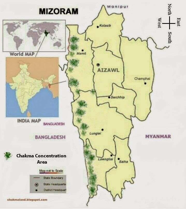 Chakmaland Today: Political Map of Chakma Autonomous District Council ...