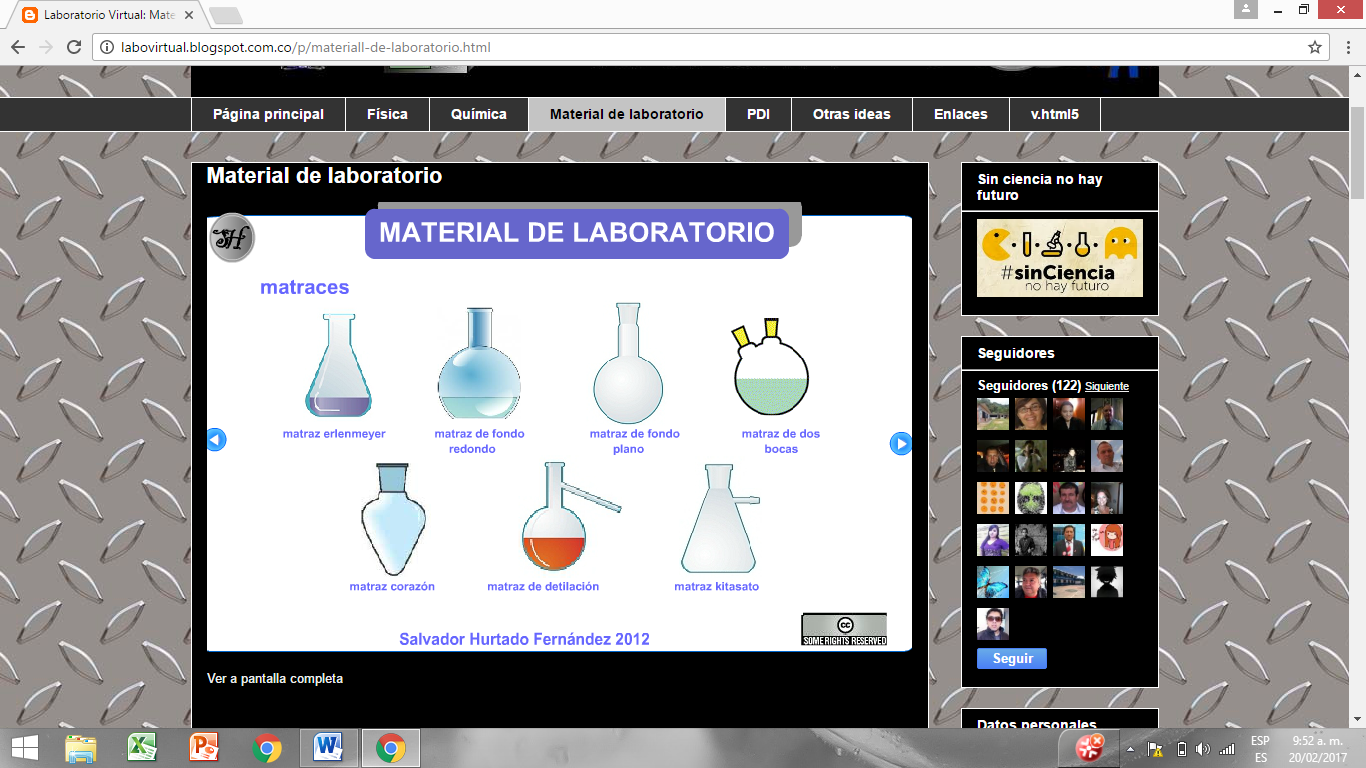 QUIMICA: ELEMENTOS DE LABORATORIO