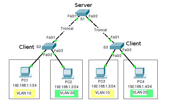 Protocolos VTP y DTP