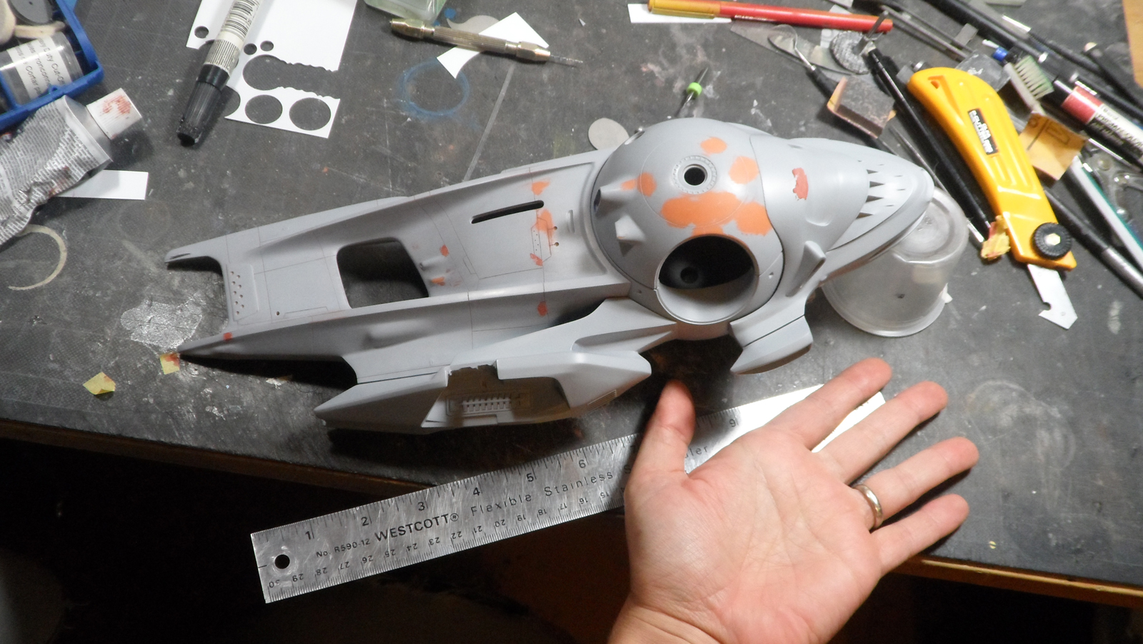 DRAWTHROUGH jr.: BLAST Orb ship model kit progress...