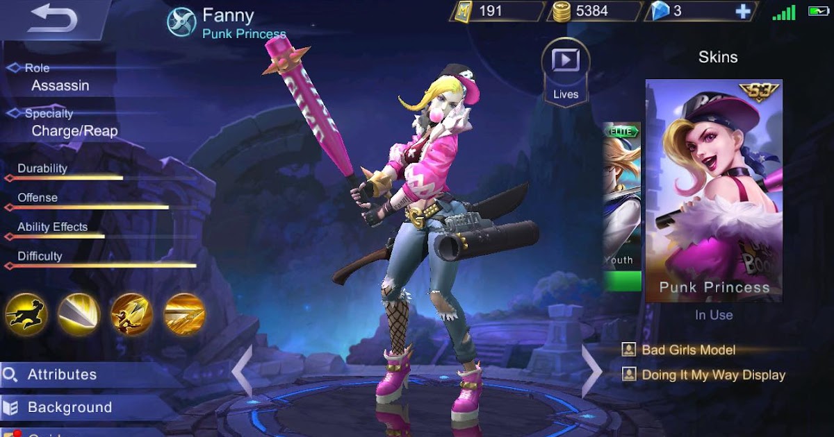 Guide Build Gear dan Cara Menggunakan Kabel Fanny Mobile Legends - Bacampu