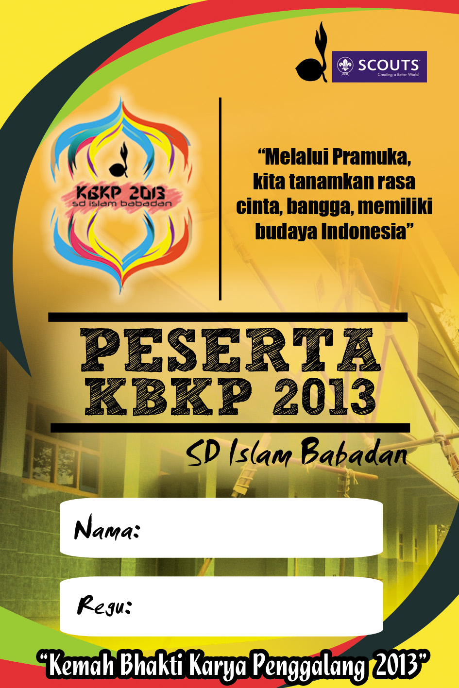 Design Tanda Peserta Kegiatan Pramuka 4