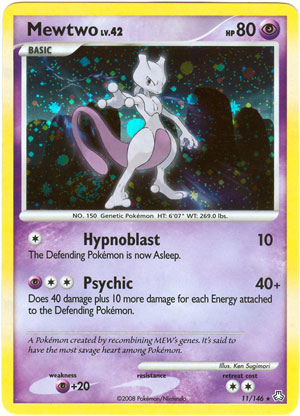 shiningpokemon7's pokemon card review: mewtwo(legends awakened)
