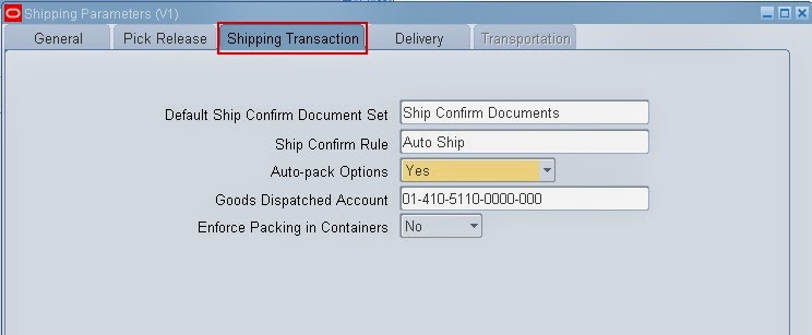 Shipping Parameters Quick Reference |Simplifying Oracle E Business Suite