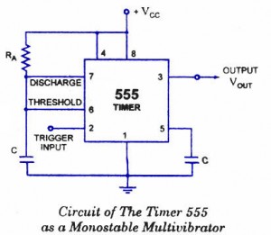 NE 555 Timer comme monostable / schema electronique - Schémas et ...