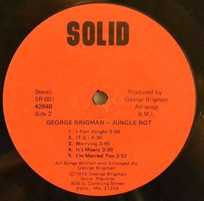 kossoff1963 - Progressive And Psychedelic Rock: George Brigman (US ...