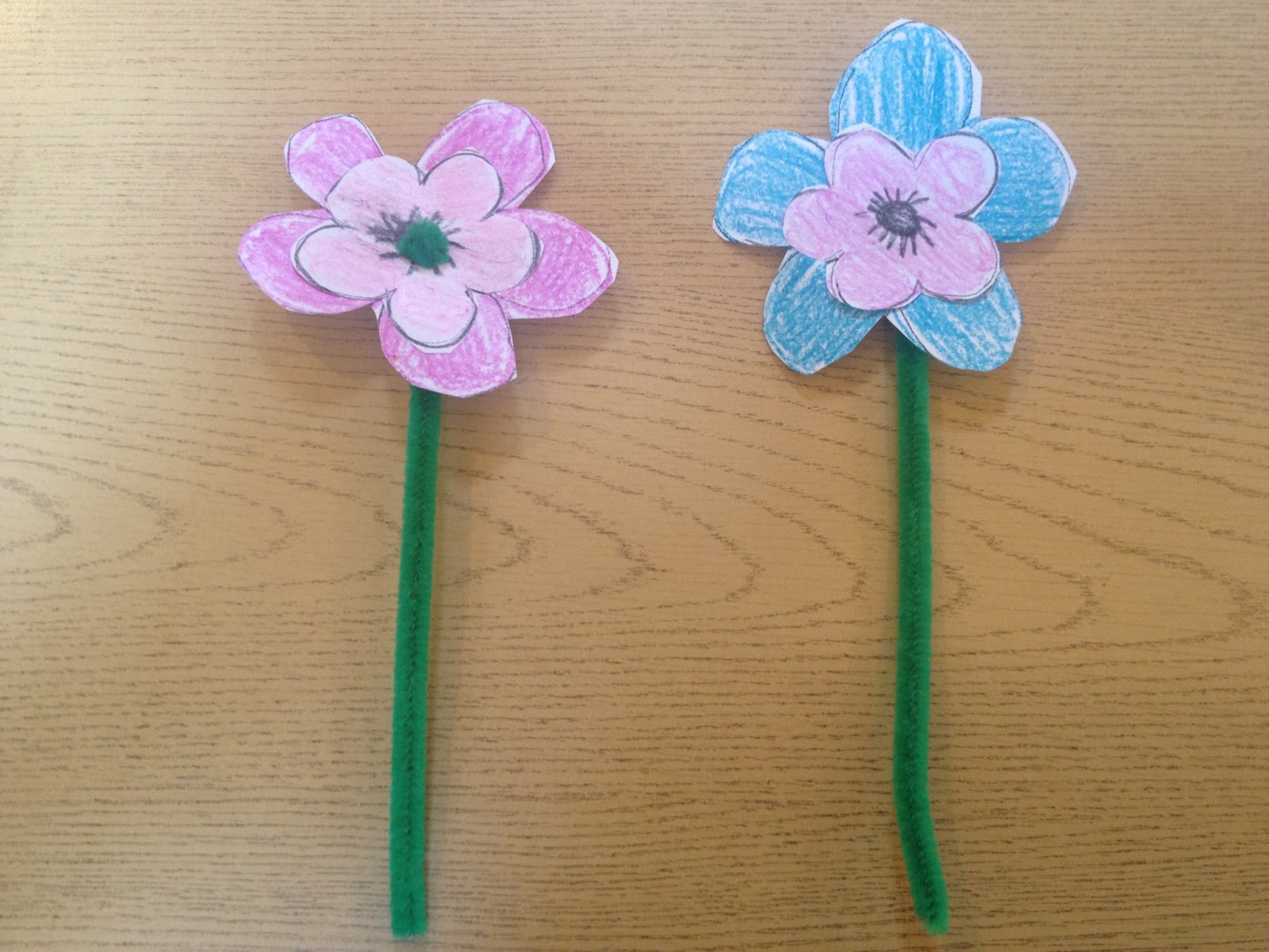 Evergreen Montessori House: Wildflower Craft