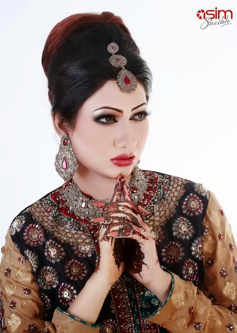 Trendy Bridal Makeup Look Fashion 2014/15 by Rose Beauty Parlor