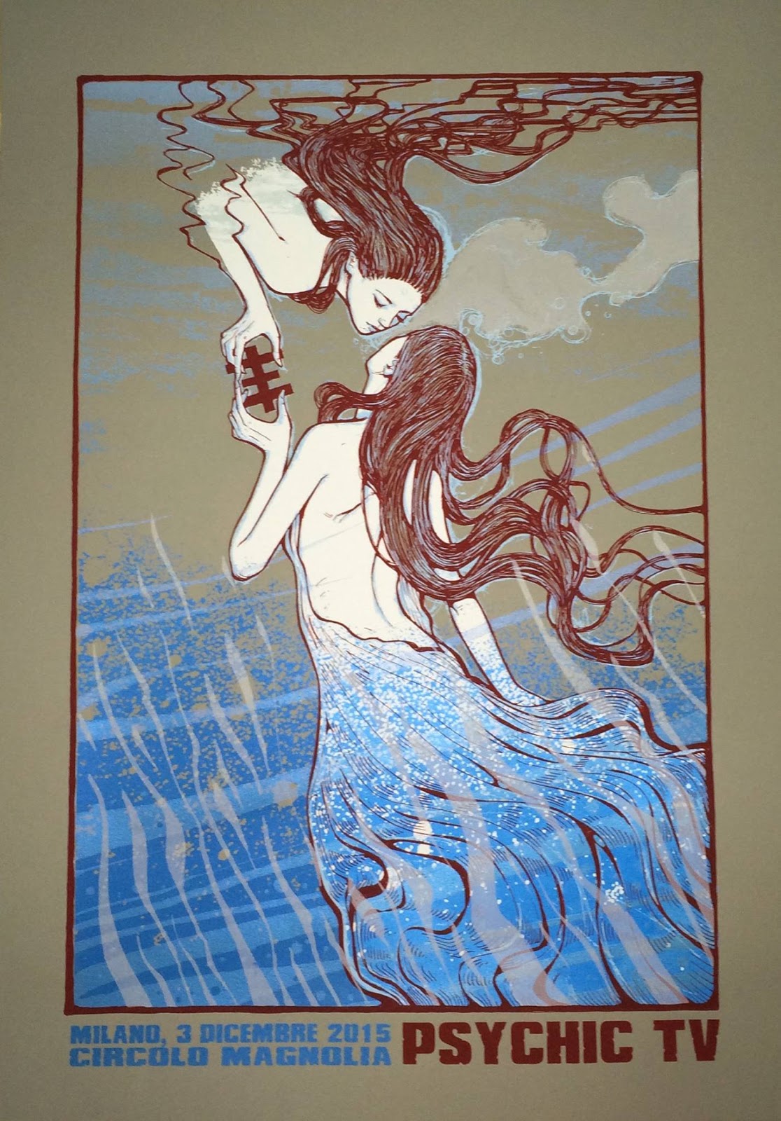 INSIDE THE ROCK POSTER FRAME BLOG: Malleus Psychic TV Poster Milan & Print