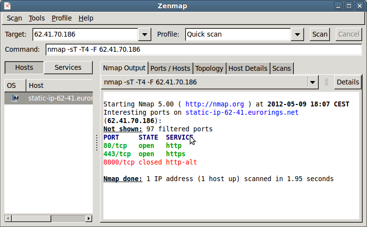 Zenmap: UTILIDAD Y EJEMPLOS