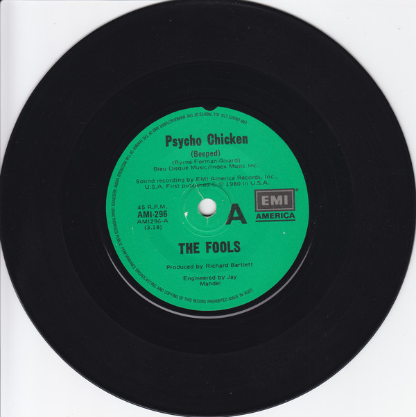 SPANISH BOMBS: The Fools -Psycho chicken 7" 1980