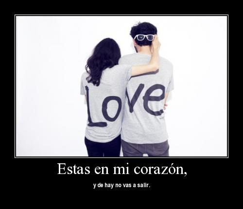 Estas en mi corazon - IMÁGENES BONITAS de Amor, Amistad, Graciosas ...