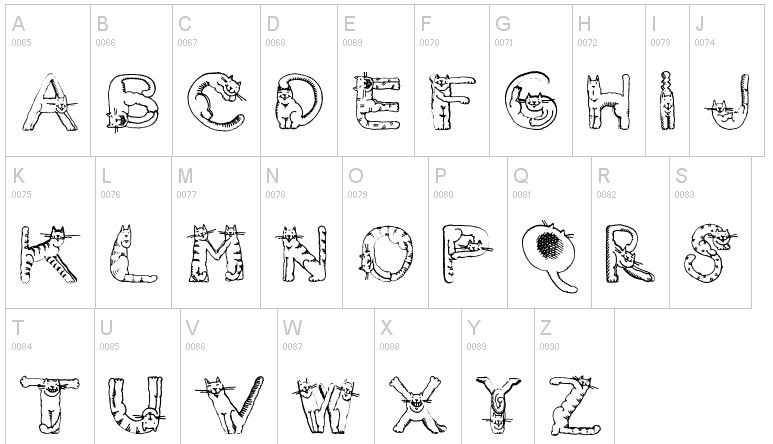 50 Free Cat Fonts Because You Need Them in Your Life - animal world