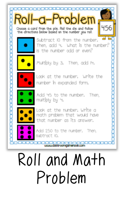 The Classroom Game Nook: Math Games