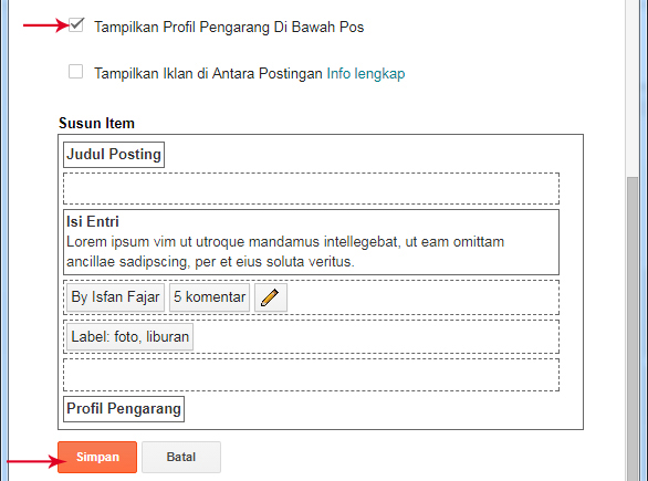 Cara Menampilkan Profil Penulis Di Bawah Postingan Blog