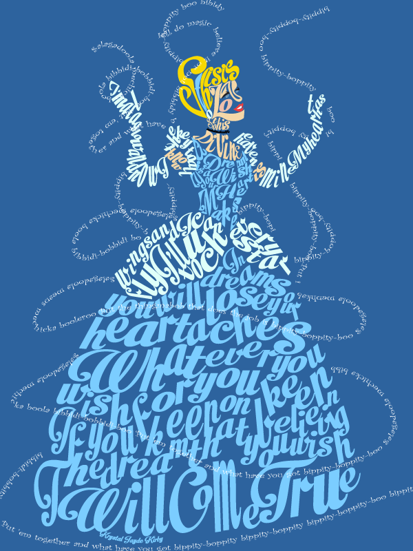 Adventures in Digital Art!: Cinderella Calligram