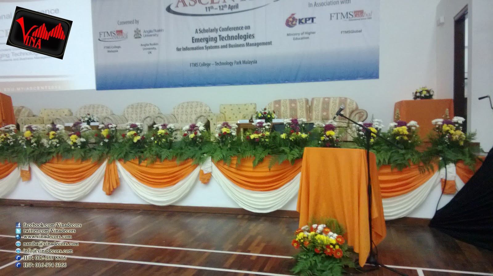 Vina Canopy & Decor: International Conference ASCENT 2013 at FTMS ...