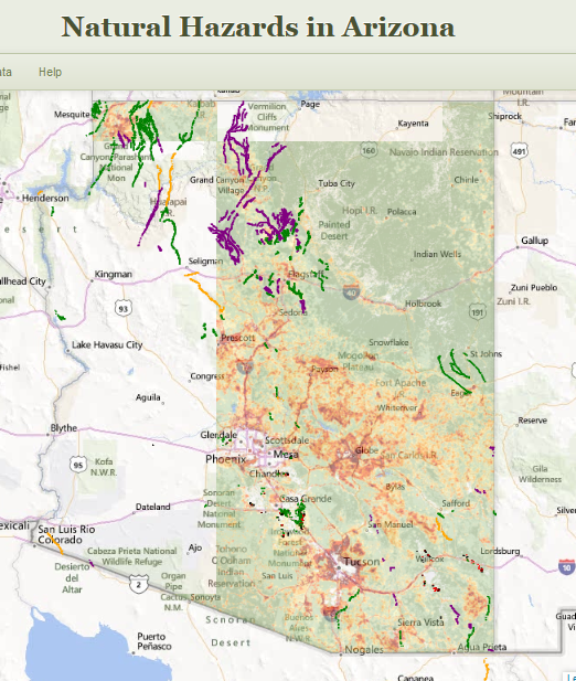 Arizona Geology: Arizona's online natural hazards viewer