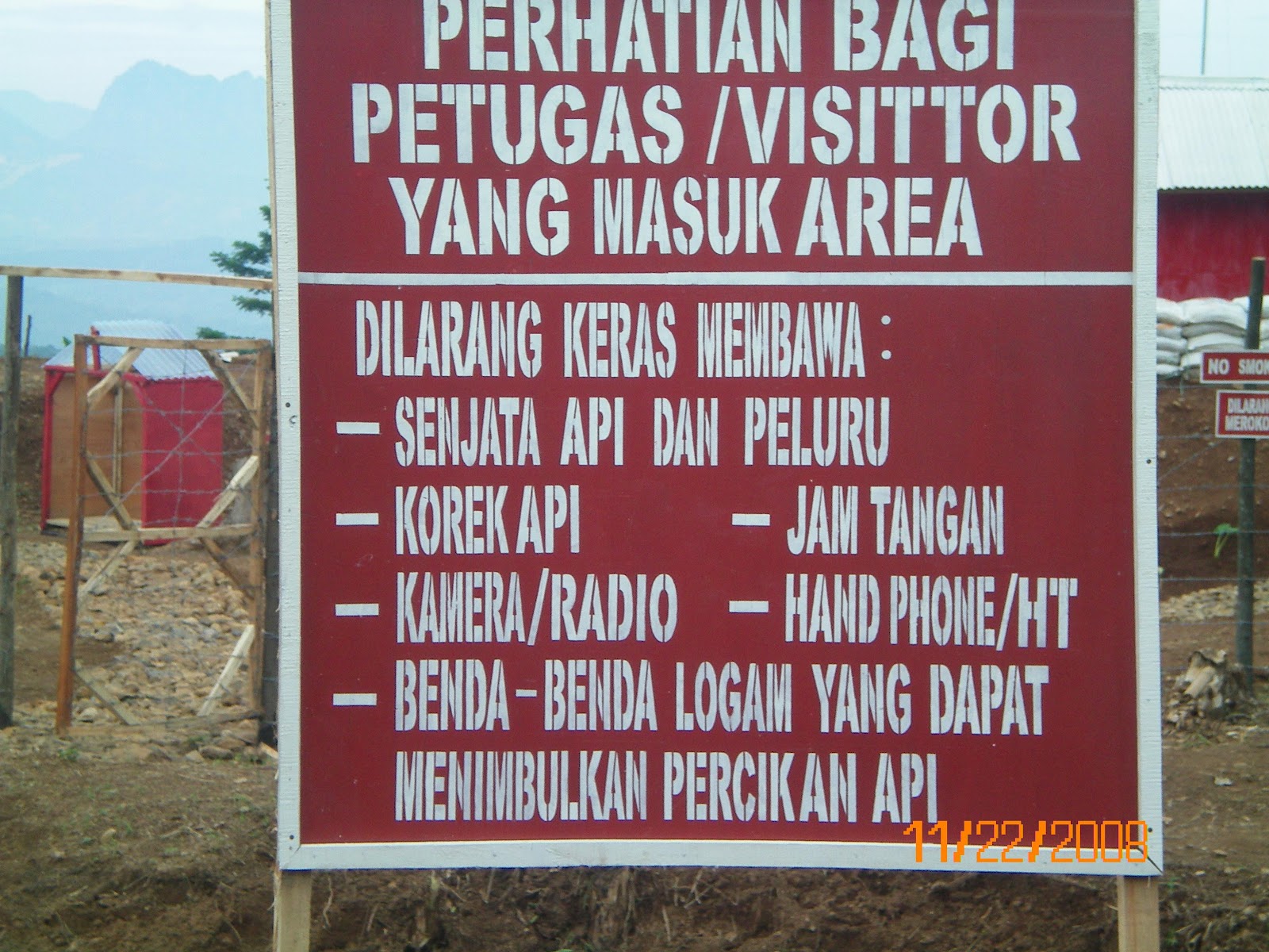 Survei Seismik Indonesia: GUDANG BAHAN PELEDAK