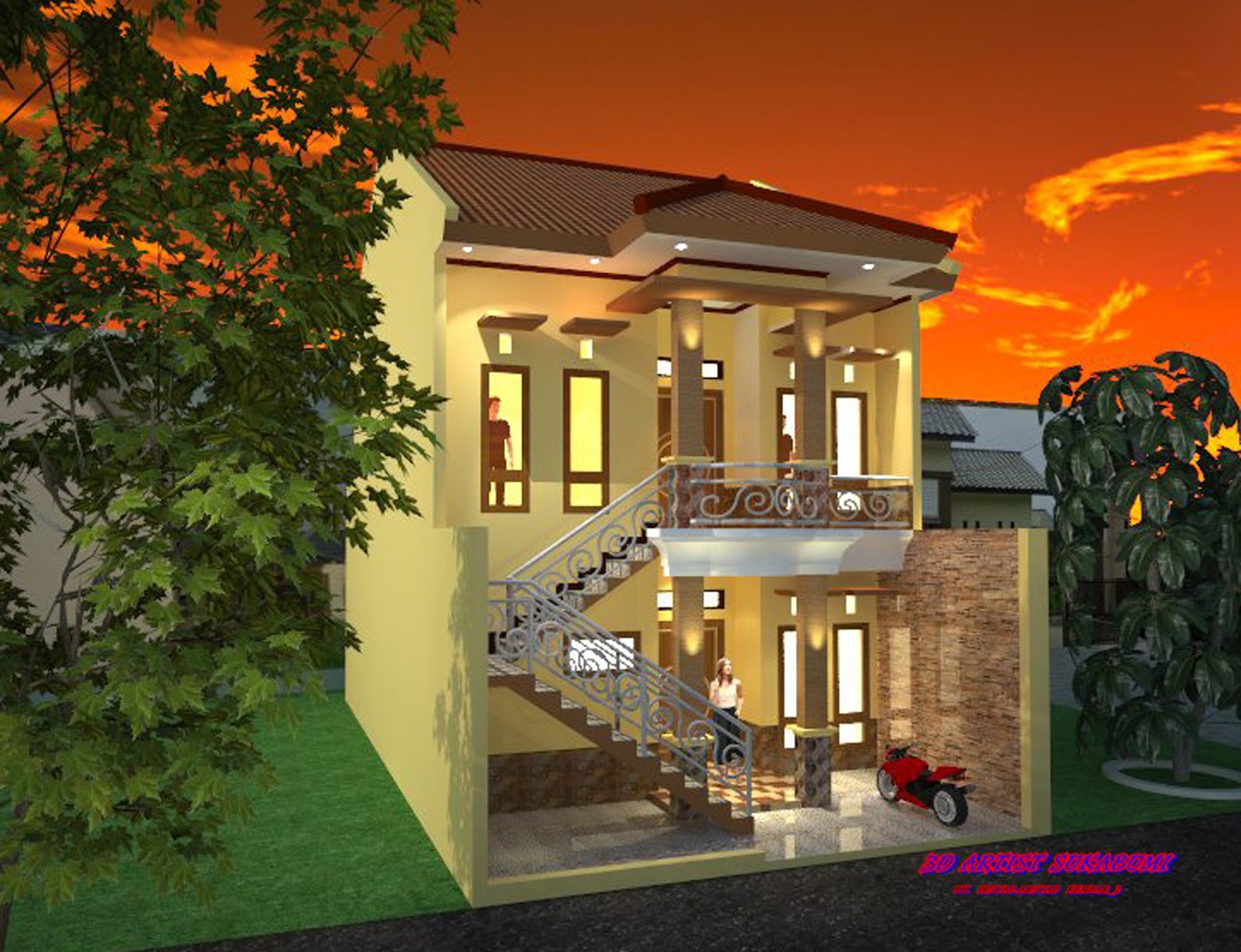 3D ARTIST SUKABUMI, EXTERIOR, GAMBAR RUMAH ~ 3D ARTIST SUKABUMI
