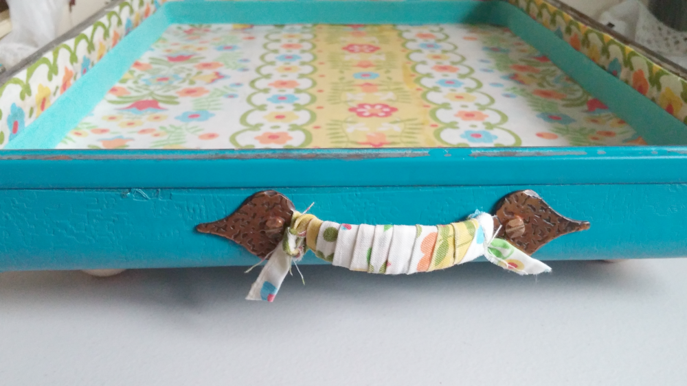 Upcycled Suitcase Tray - Little Vintage Cottage