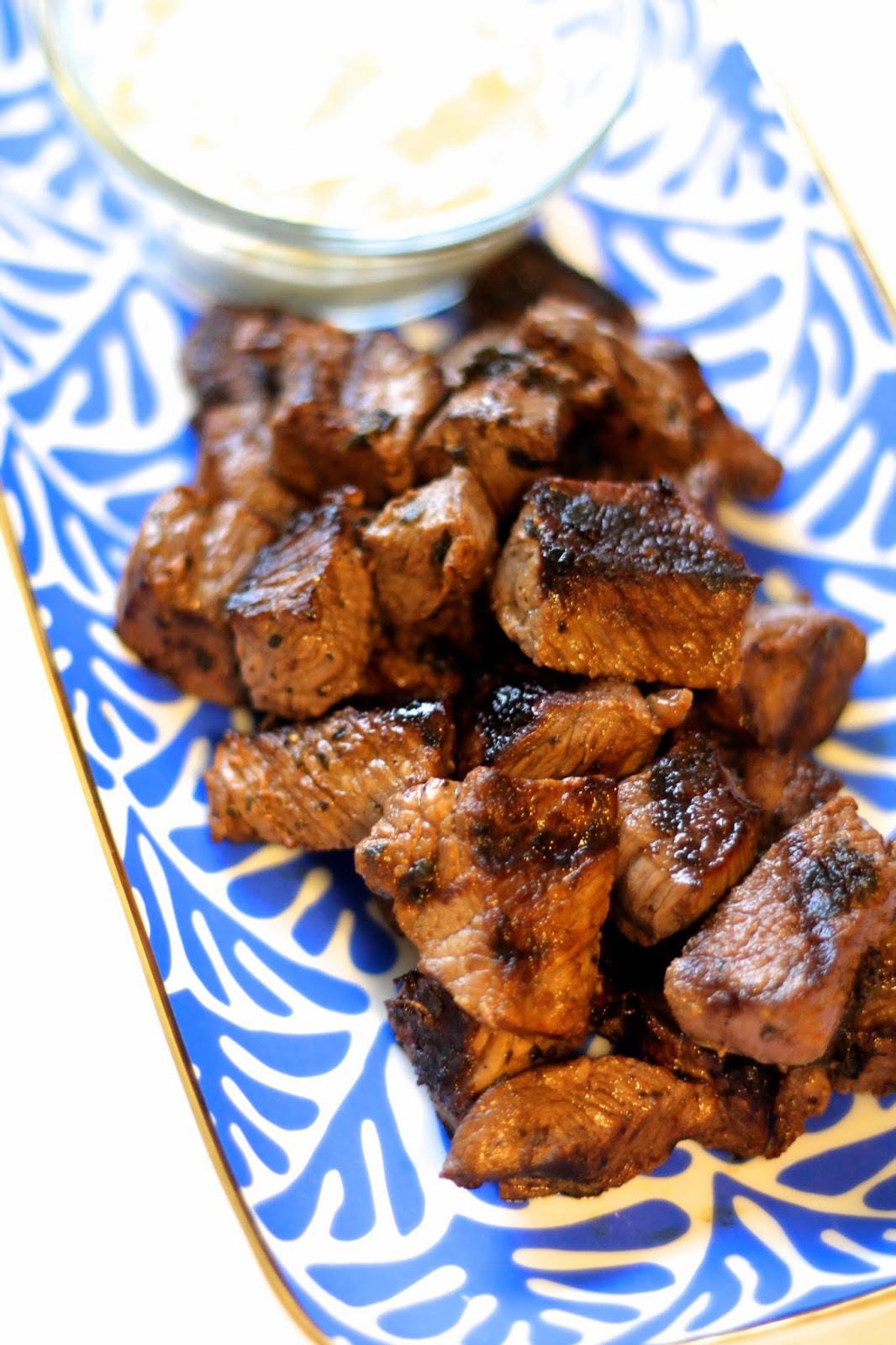 Young and Entertaining: Mediterranean Beef Tips with Tzatziki