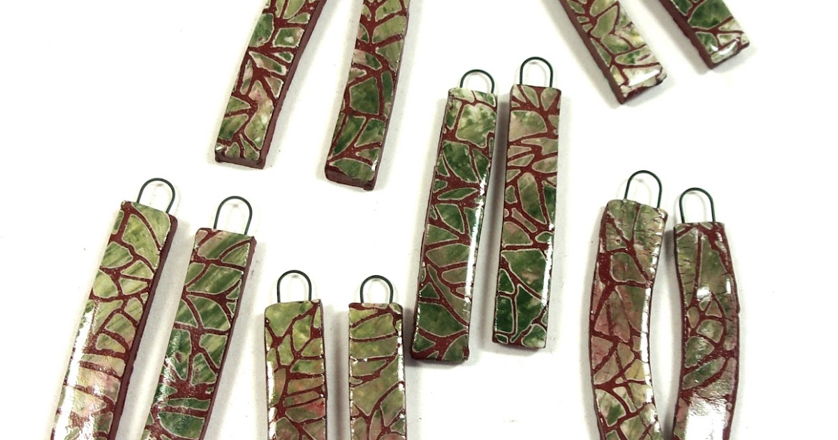 BHClaysmith: Ceramic LEAF Sticks for Earrings...