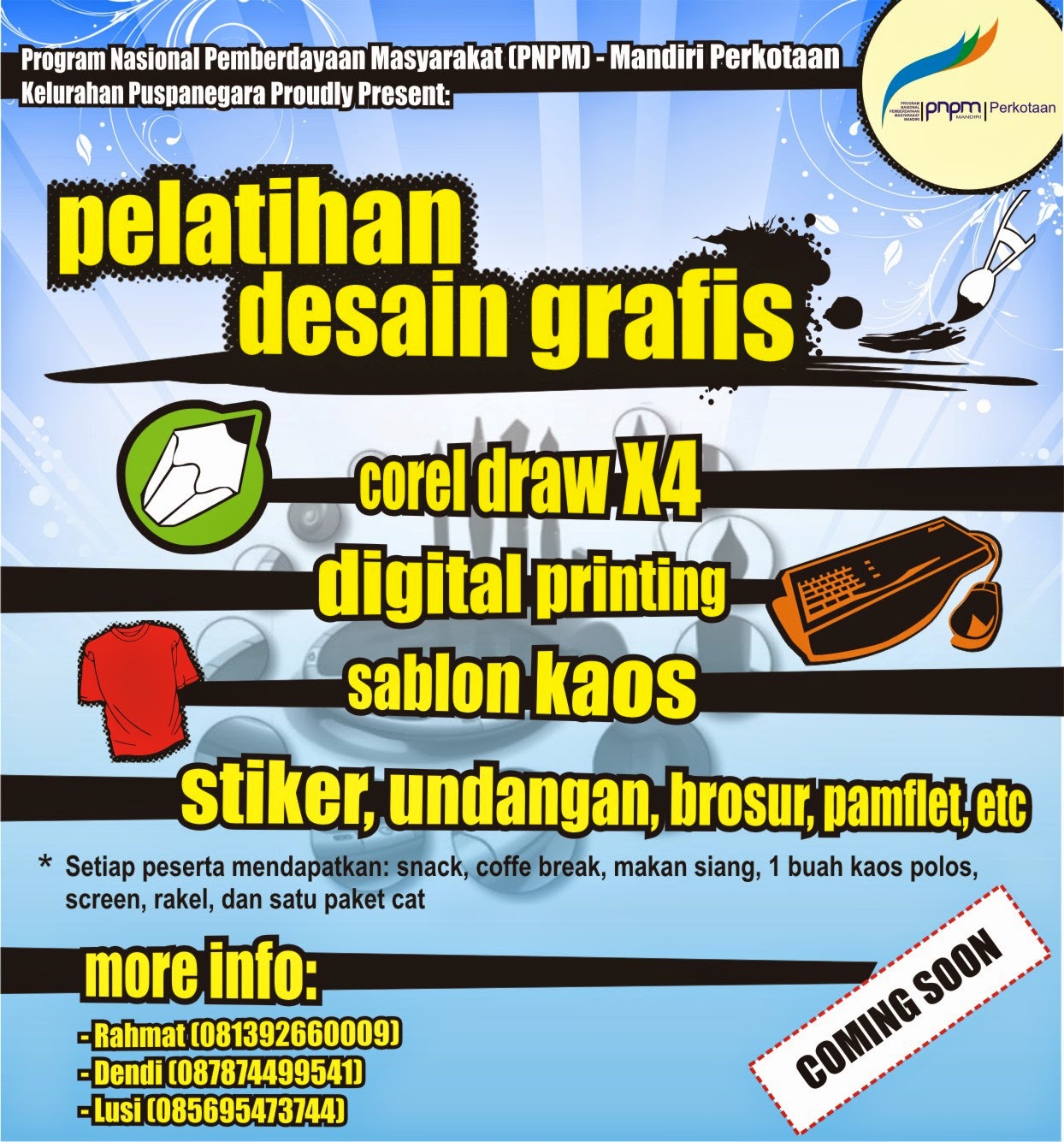 Desain Pamflet Pelatihan - design - printing - publishing