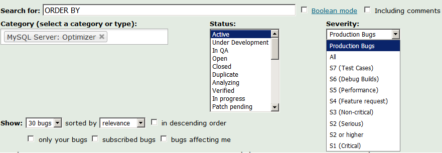 Blog Of Former Mysql Entomologist On New Severity Levels For Mysql Bugs