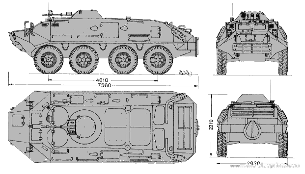Military Wheeled Fighting Vehicles: BTR-60 PB