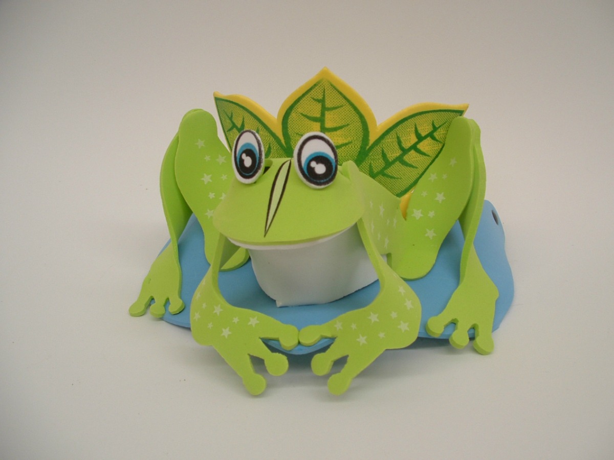 Antifaz de rana en foami - Imagui