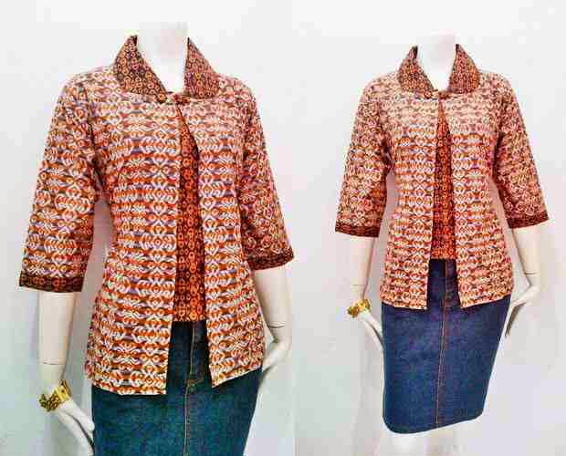 Model Bolero Batik Motif Asmat - Batik Bagoes Solo