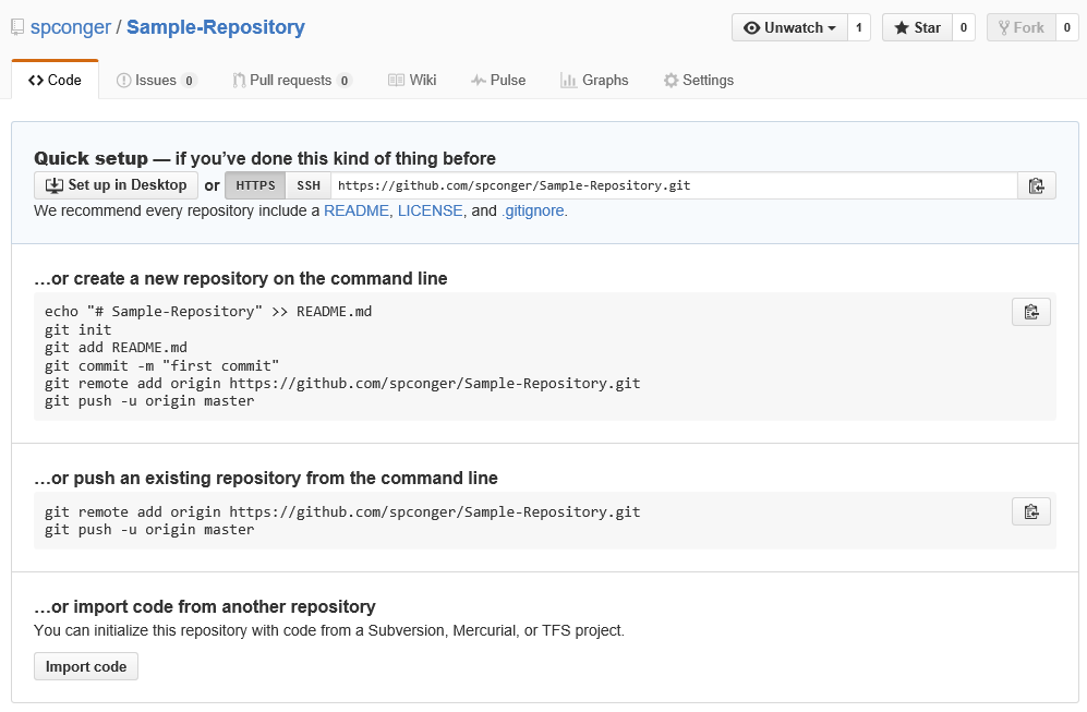 ITC Resources: GitHub One