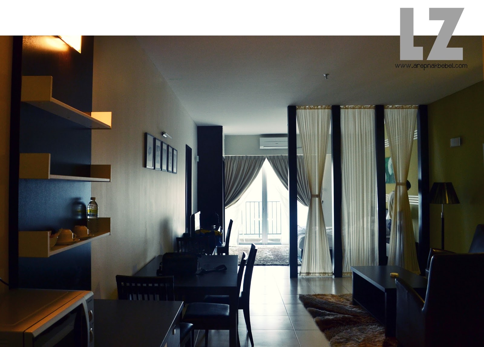 Bilik Studio di Bayu Marina Resort Johor Bahru sangat besar dan selesa ...